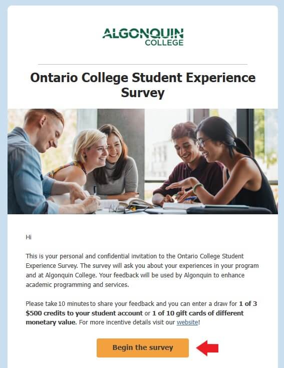 How to Access Algonquin College Surveys | Analytics Planning
