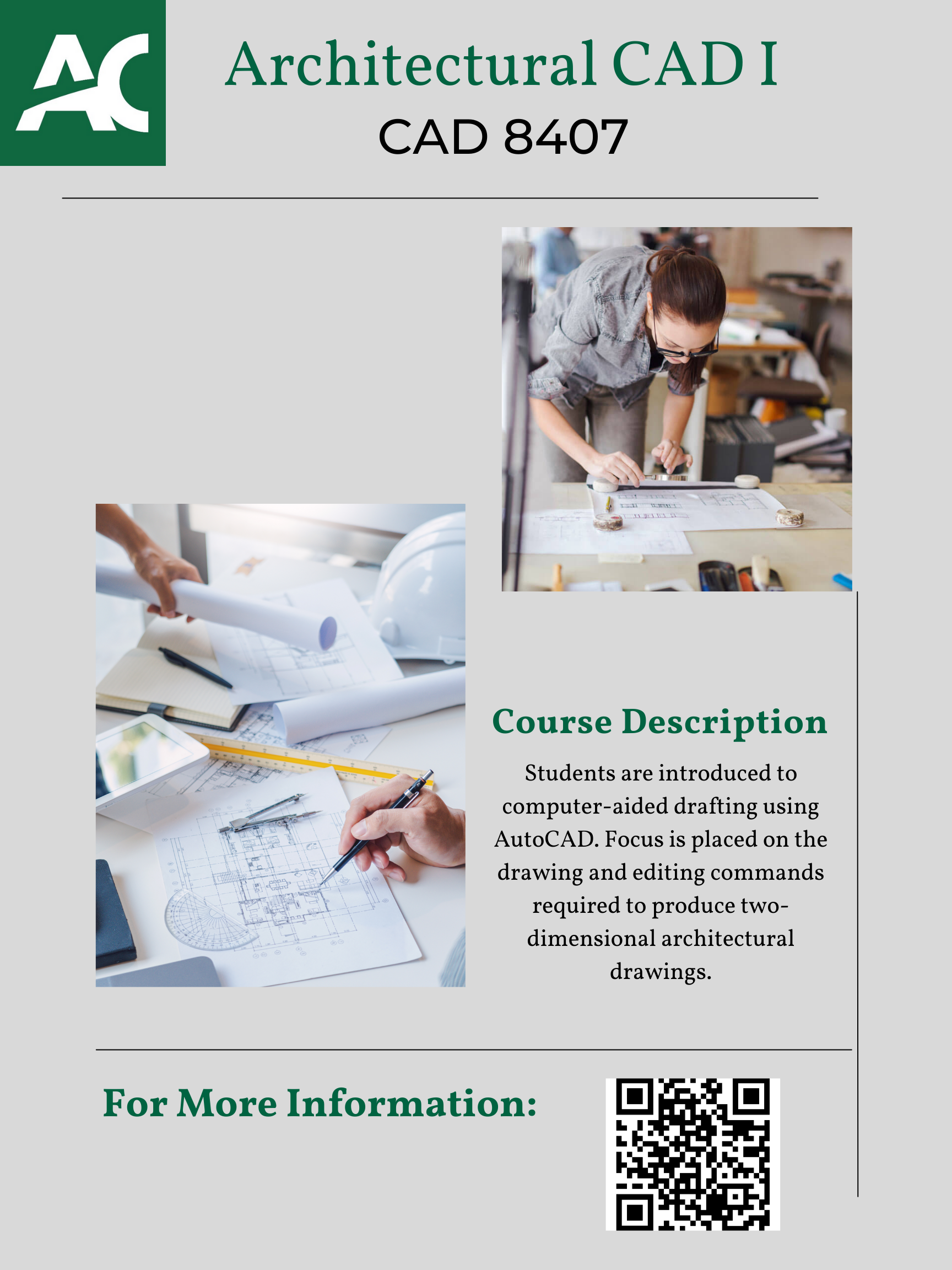 CAD 8407 – Architectural CAD I | Office of Academic Partnerships