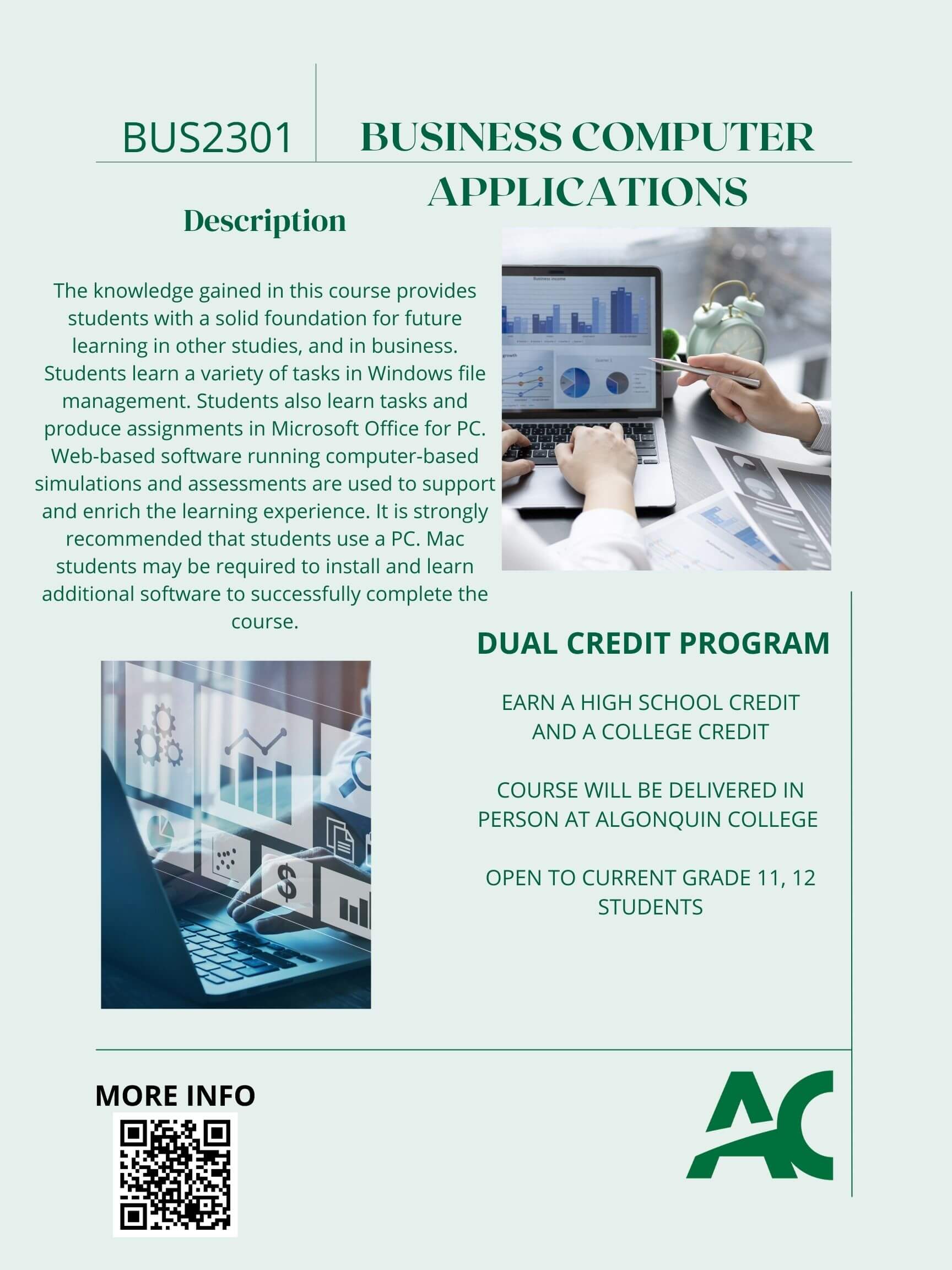 BUS 2301 – Business Computer Applications | Office of Academic Partnerships