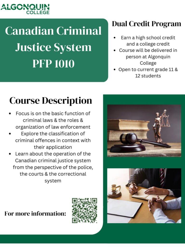 PFP1010 – Canadian Criminal Justice System | Office of Academic ...