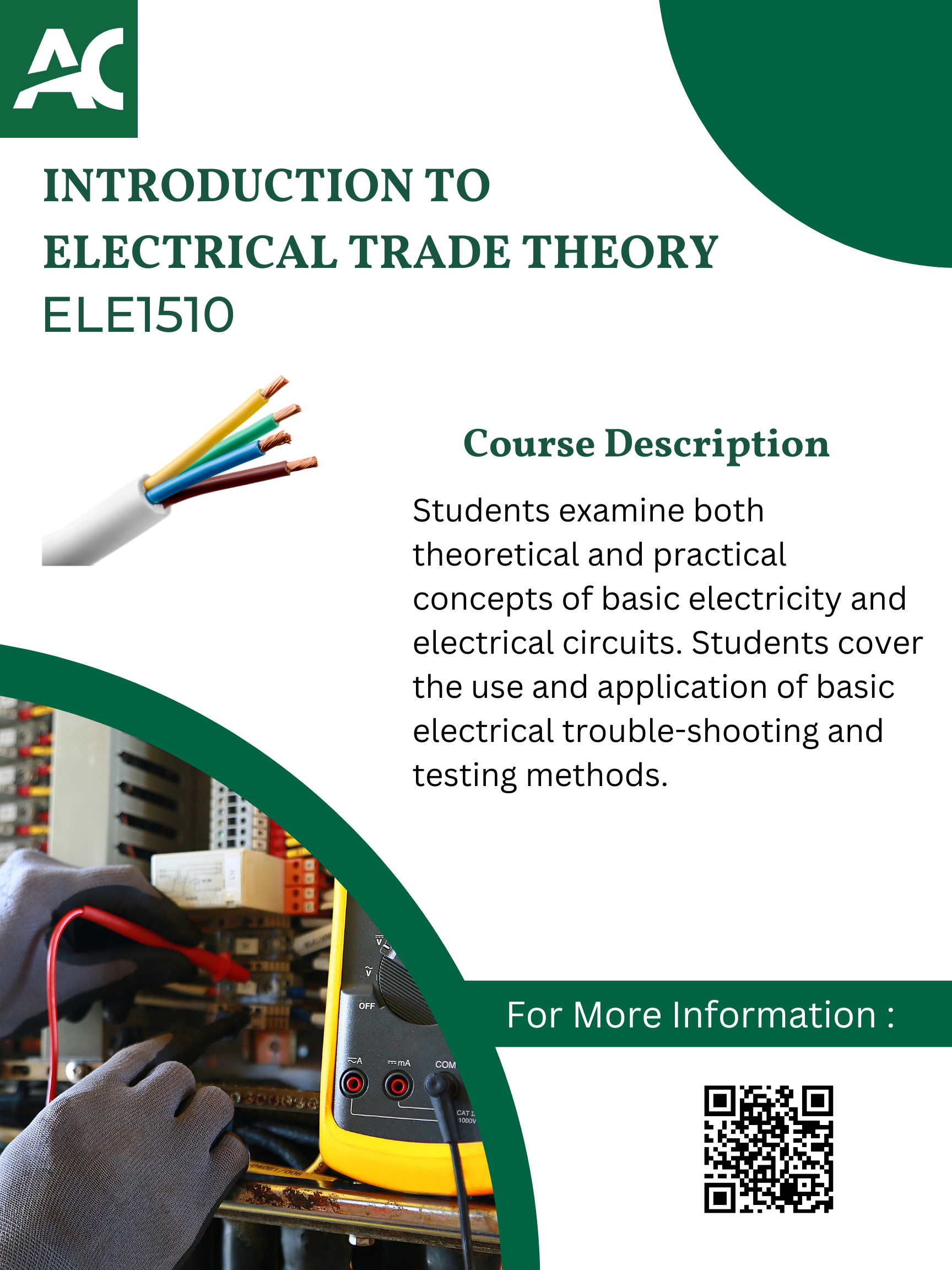 ELE1510 – Introduction to Electrical Trade Theory | Office of Academic ...