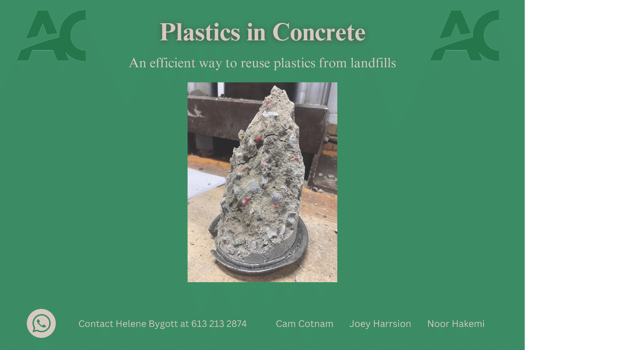 Plastics in Concrete | Applied Research