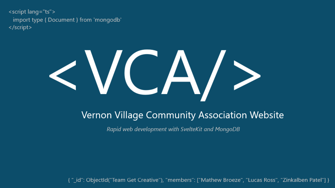 Vernon Village Community Website | Applied Research