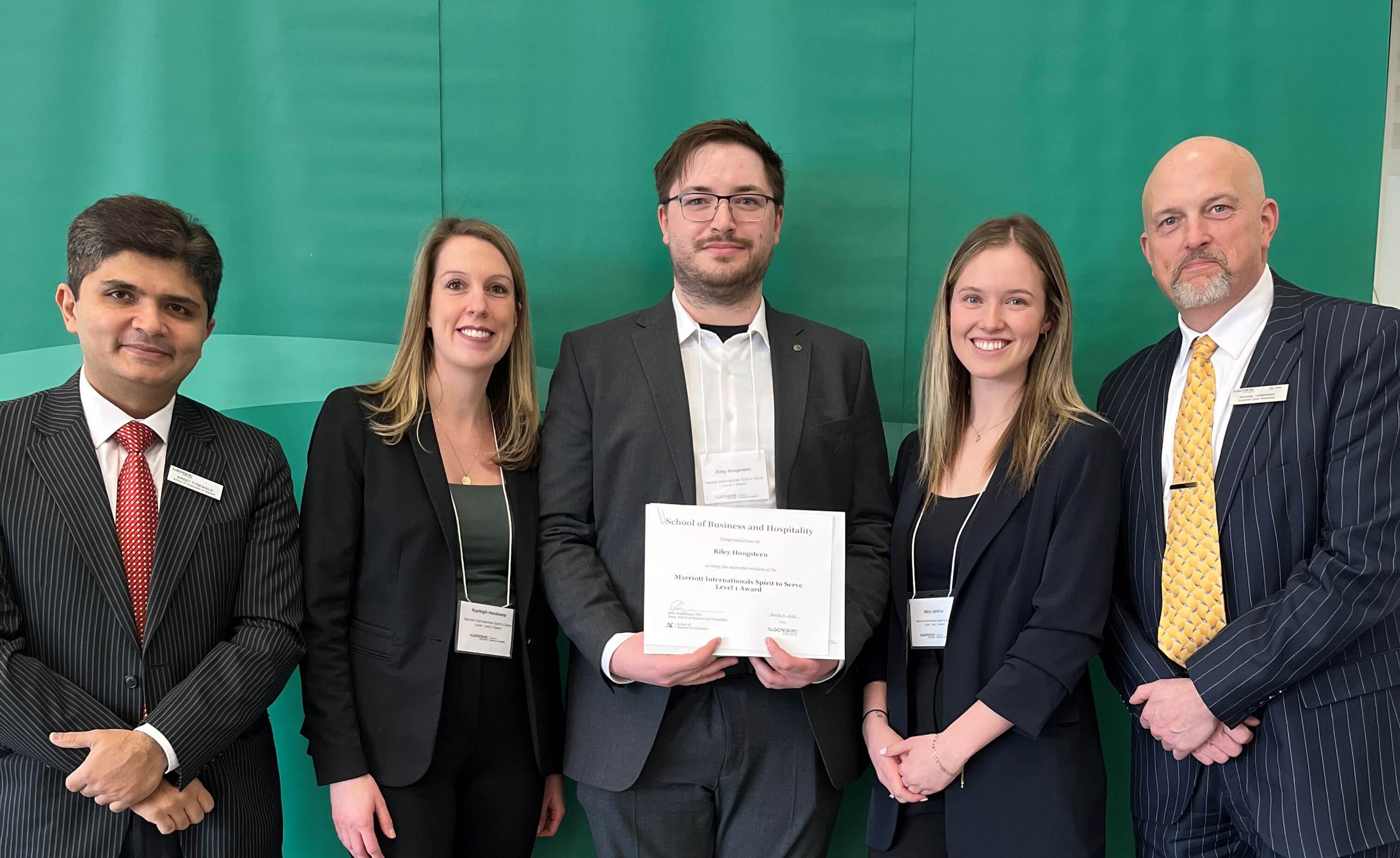 Marriott-International-Spirt-to-Serve-Level-1-Award-Riley-Hoogsteen ...