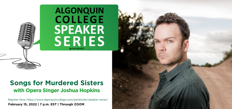 Songs for Murdered Sisters – Joshua Hopkins | Events Hub