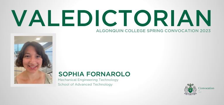 Meet our Valedictorian Sophia Fornarolo | Convocation