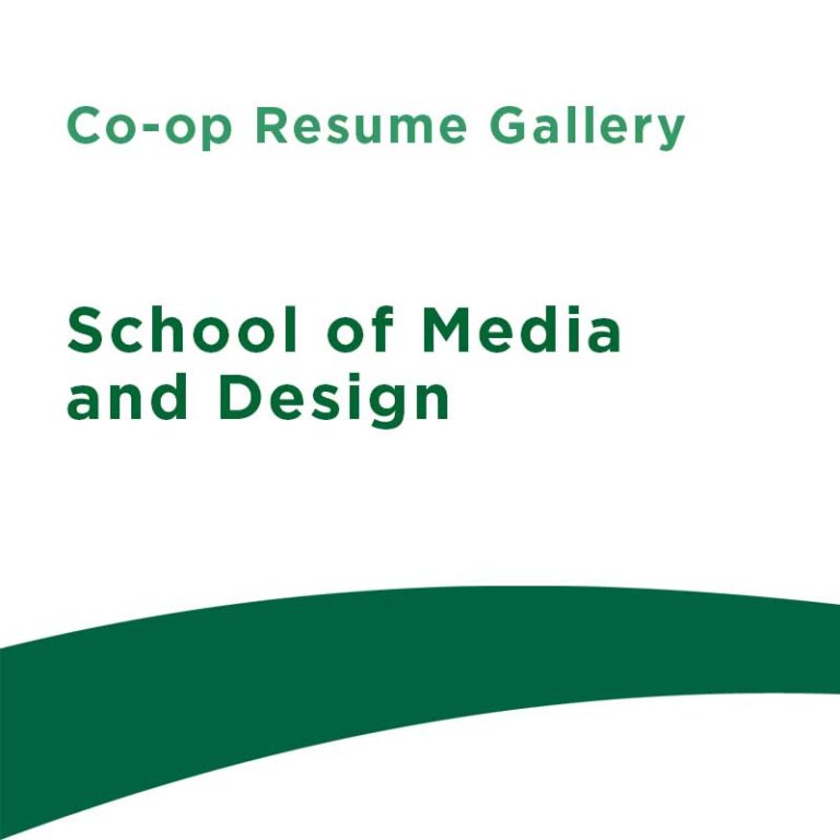 Co-op Resume Gallery - Co-op & Career Centre
