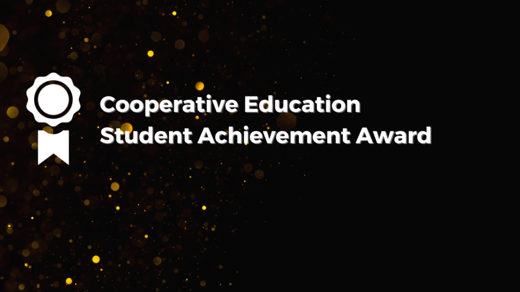 Student award - Co-op & Career Centre