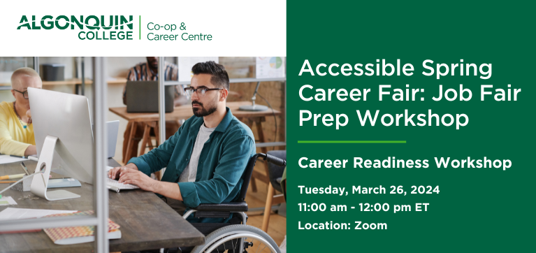 Accessible Spring Career Fair: Job Fair Prep Workshop - Co-op & Career ...