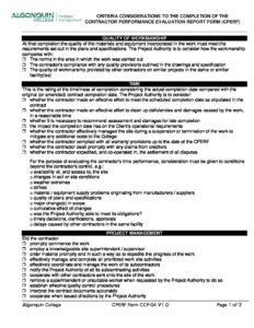 Contractor Evaluation Considerations | Facilities Management