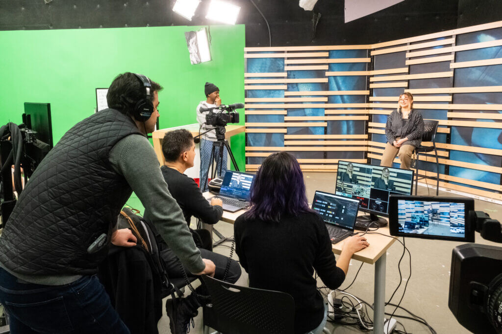 Broadcasting - Television Crew Shoot - School of Media & Design