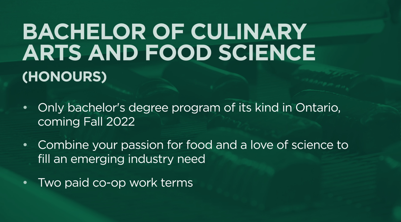 Algonquin College Serves Up a New Degree Offering: Bachelor of Culinary ... Algonquin College Serves Up a New Degree Offering: Bachelor of Culinary ...