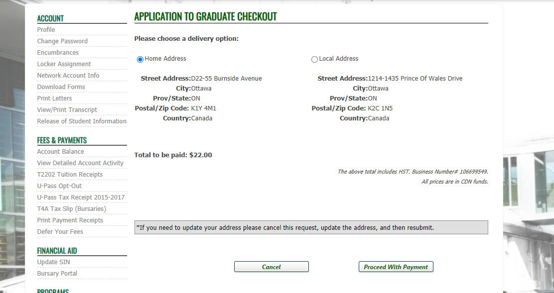 Receiving your credential | Online