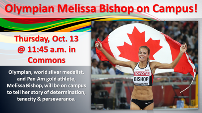 Canadian Olympian Melissa Bishop Visits, Algonquin College, Pembroke