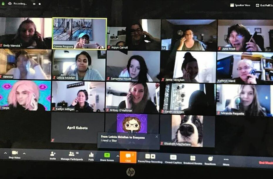 Zoom Students Meeting-march 2020 - Pembroke Campus