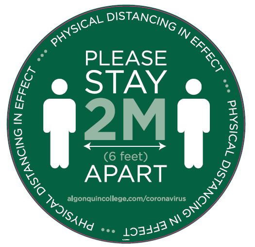 Physically Distance Sign - Pembroke Campus