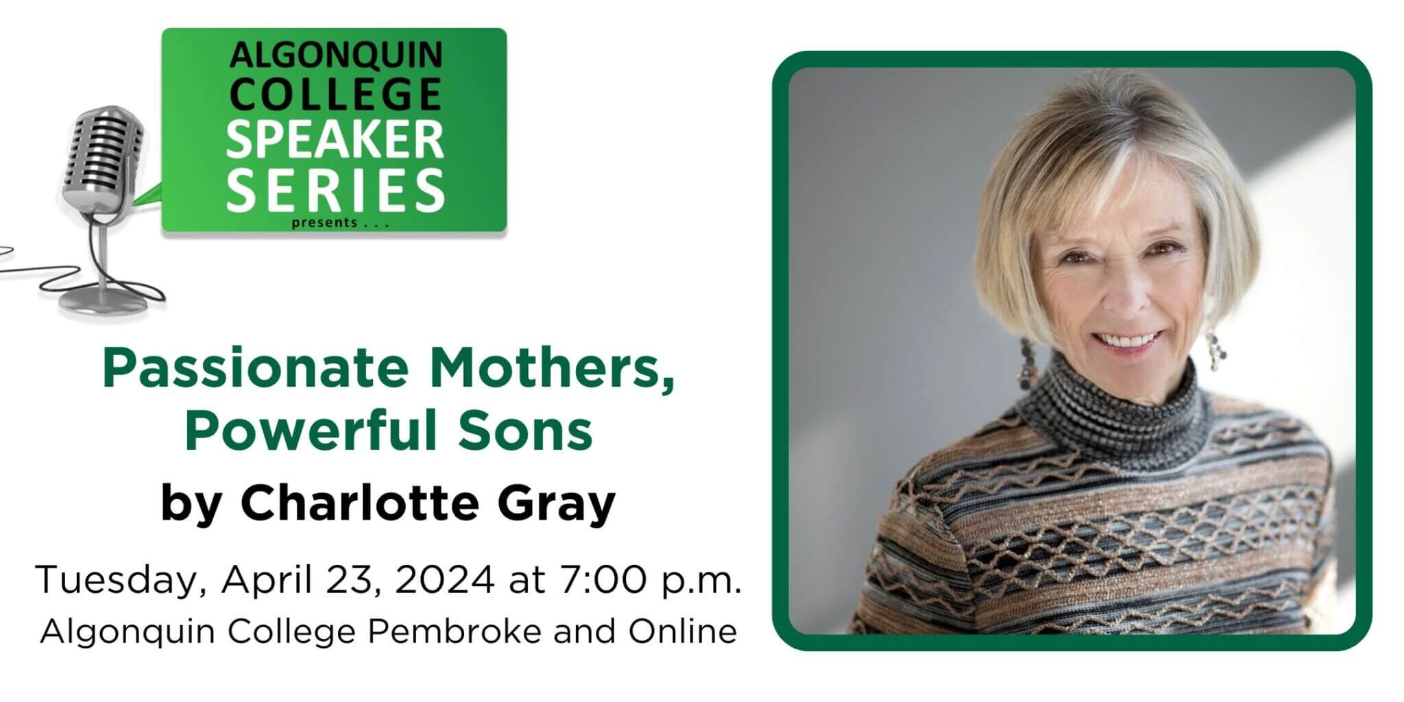 Algonquin College's Speaker Series - Pembroke Campus Algonquin College's Speaker Series - Pembroke Campus