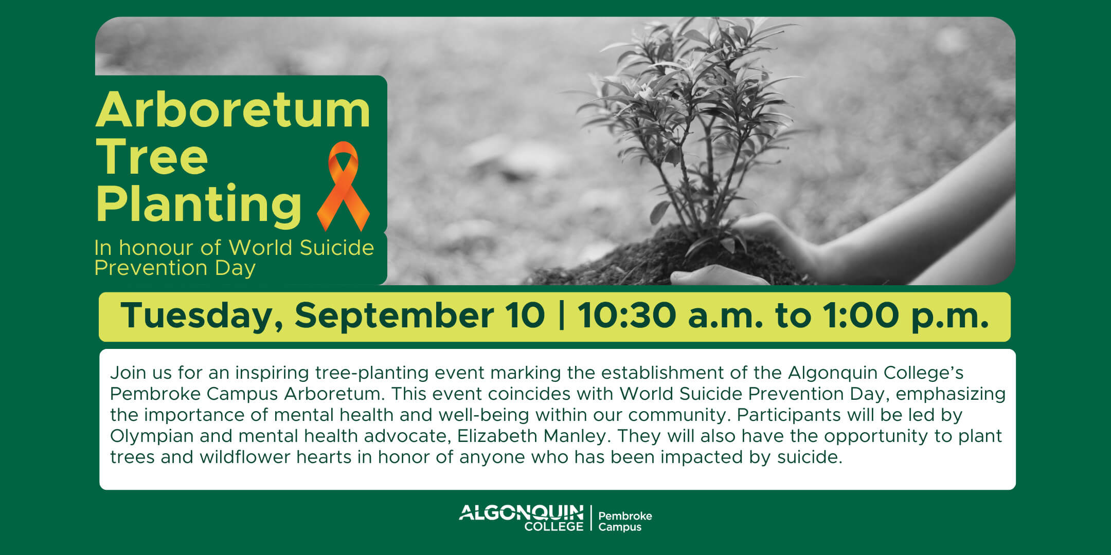 Arboretum Tree Planting in honour of World Suicide Prevention Day ...