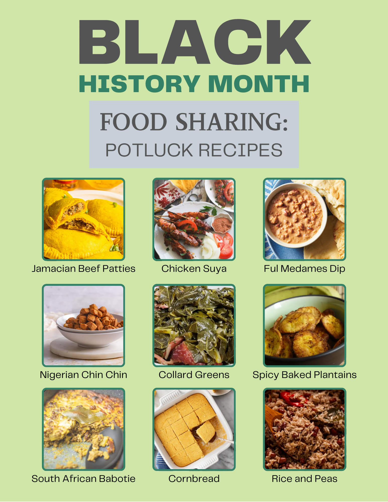 Black History Month: Food Sharing Potluck - Pembroke Campus