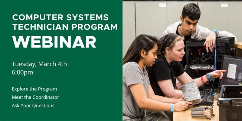 Computer System Technician Program Webinar - Pembroke Campus