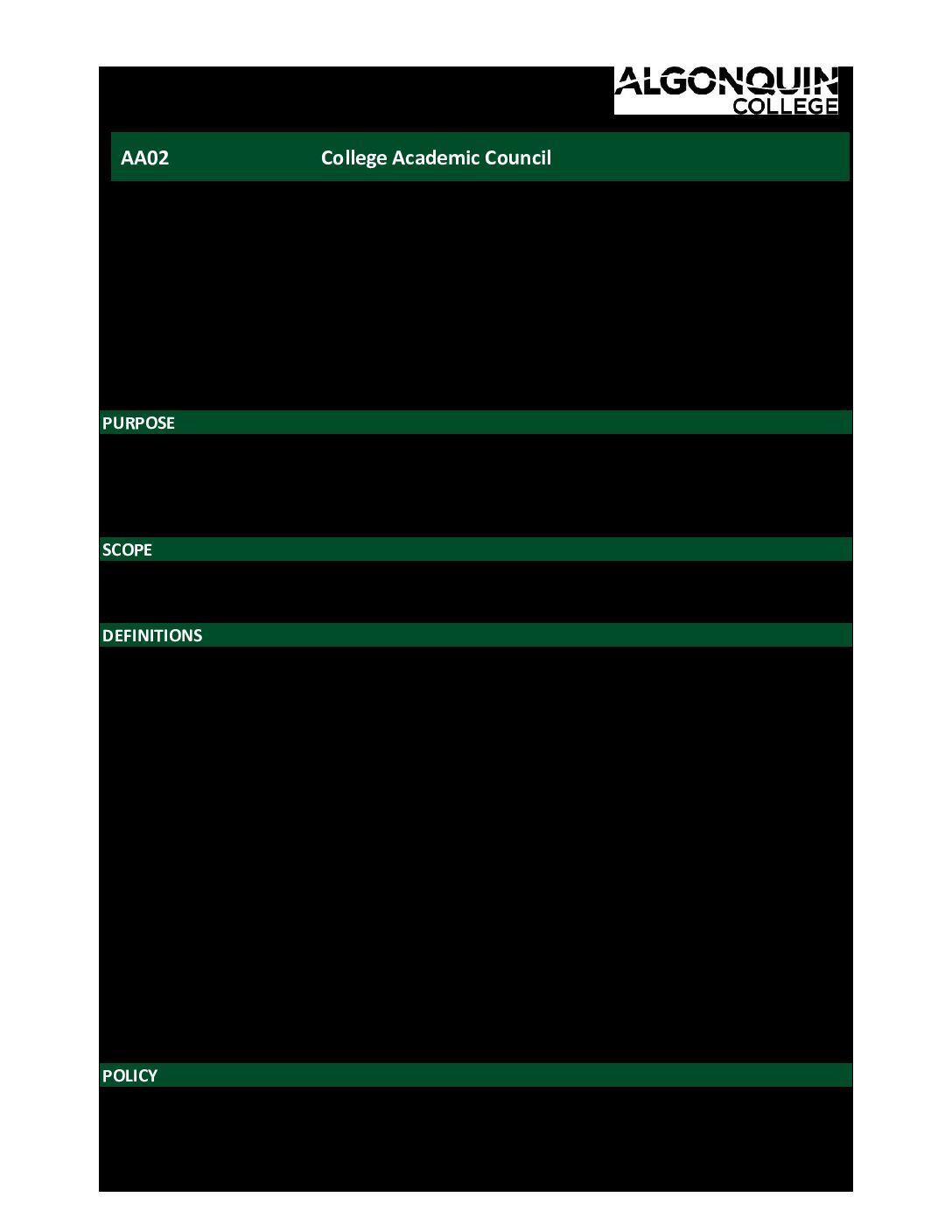 AA02 | Corporate Policies