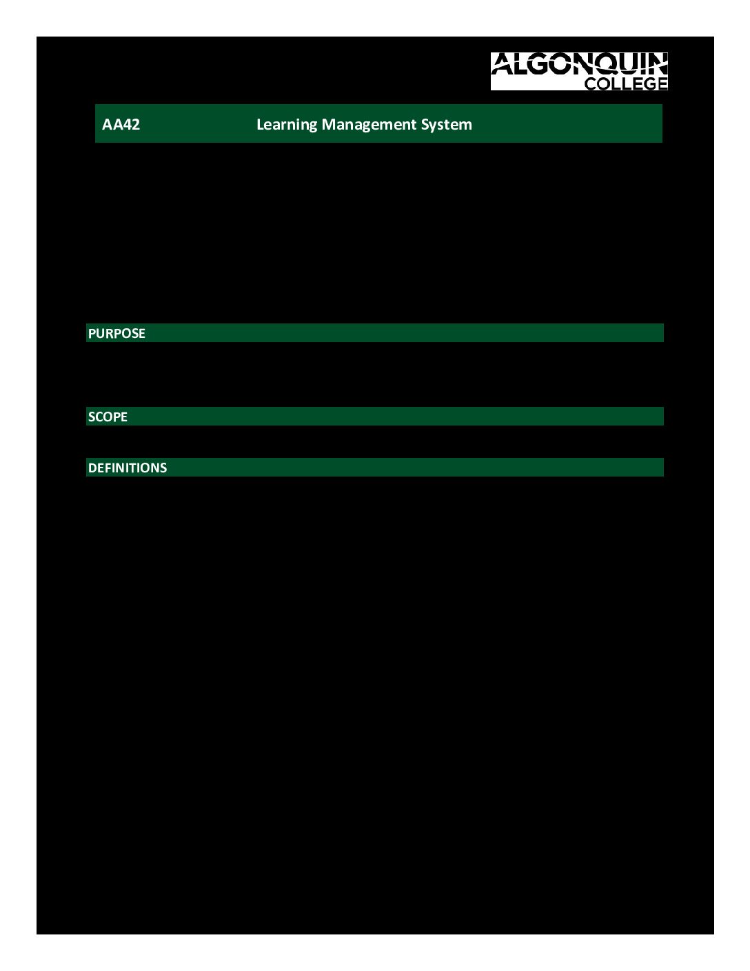 AA42 | Corporate Policies