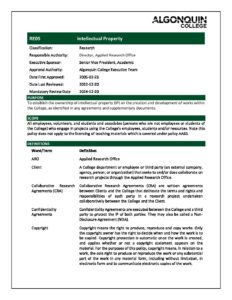 RE05 | Corporate Policies