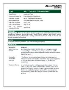 AA32 | Corporate Policies