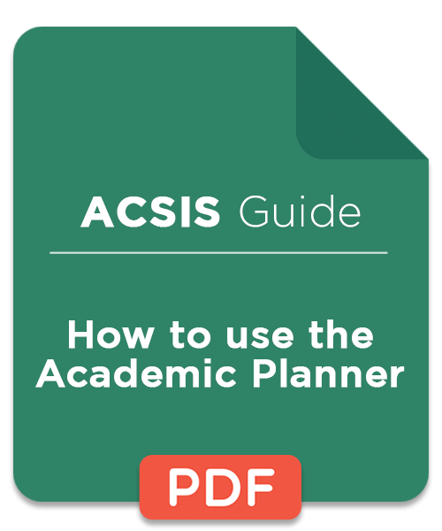 ACSIS How To - Registrar's Office