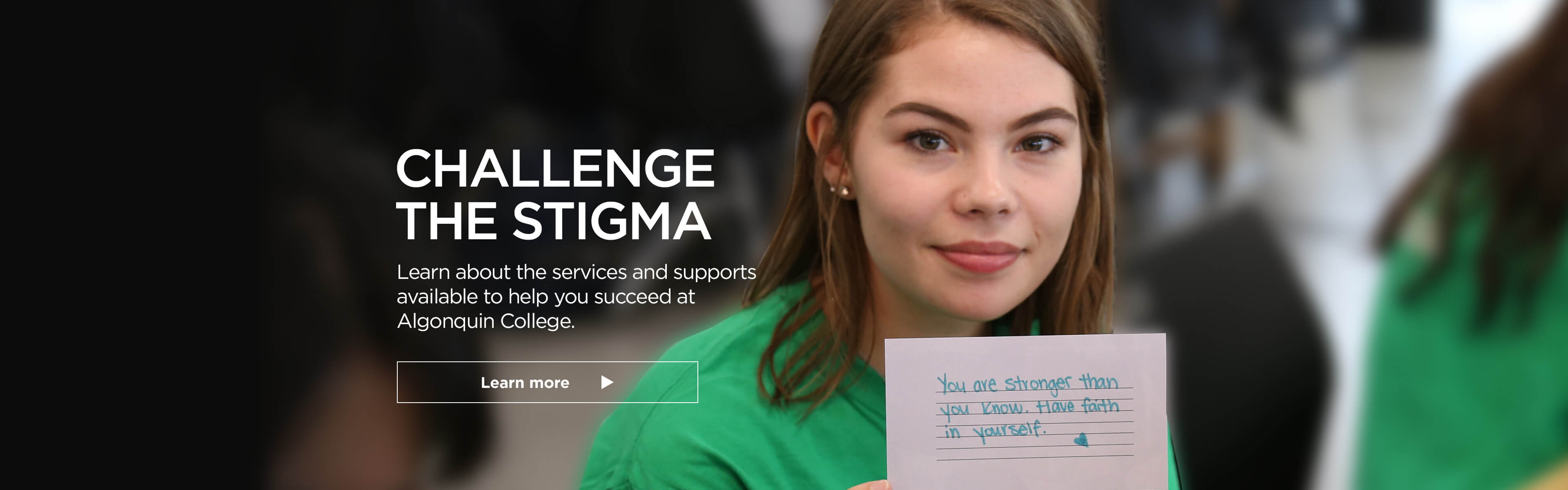 Challenge the Stigma | Student Support Services
