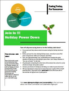College Initiative: 2014 Annual Power Down | Sustainability