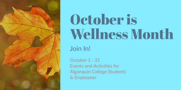 College Initiative: October is National Wellness Month | Sustainability